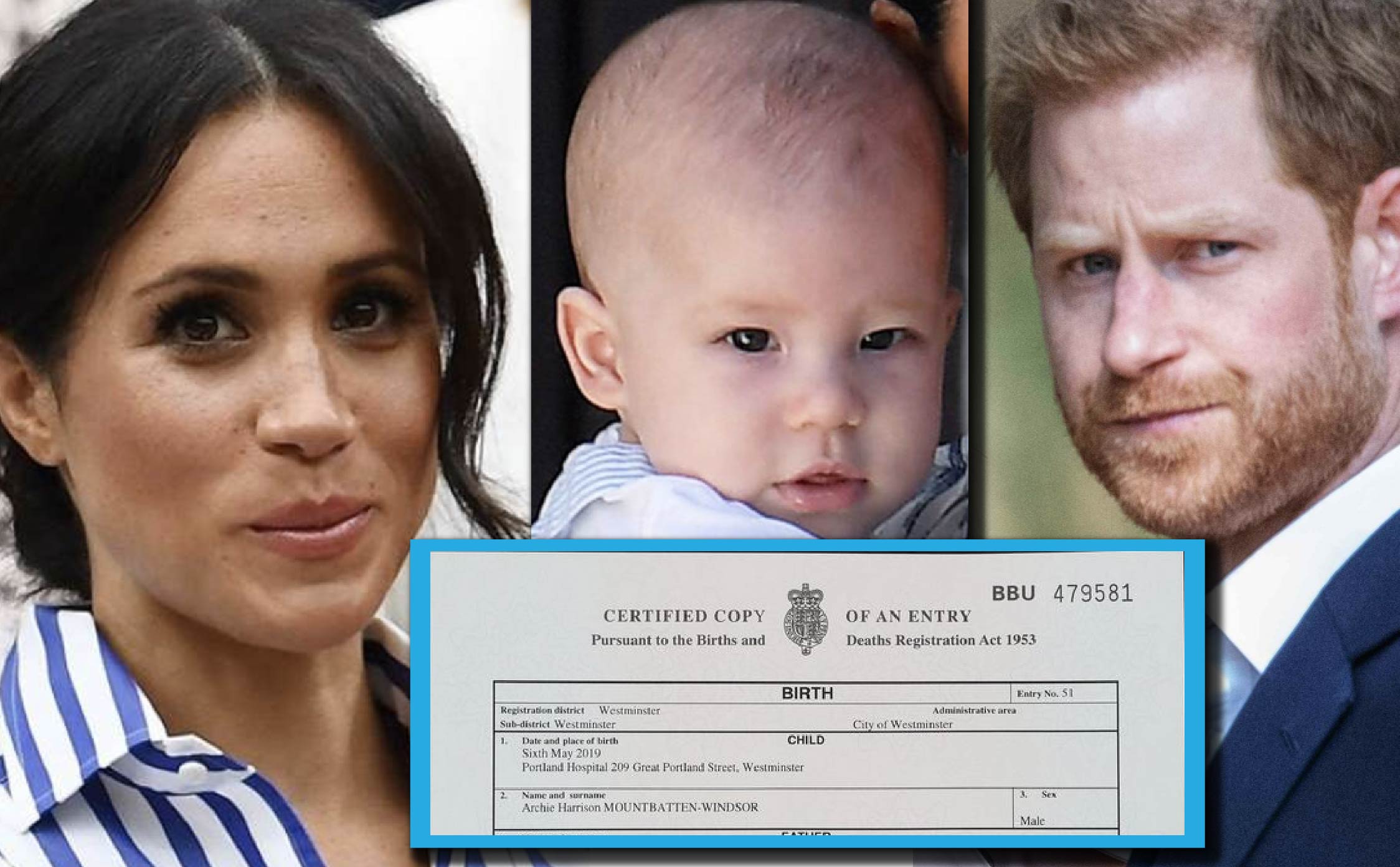 Archie’s Birth Certificate Leaves Brits Shocked After They See What ...