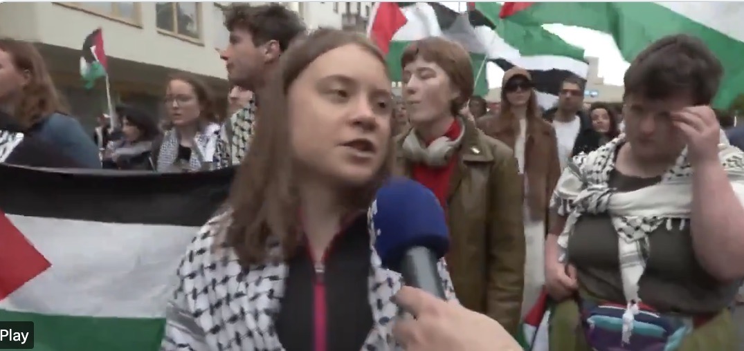 Greta Thunberg Takes a Break From Climate Change Activism to Hate the Jews