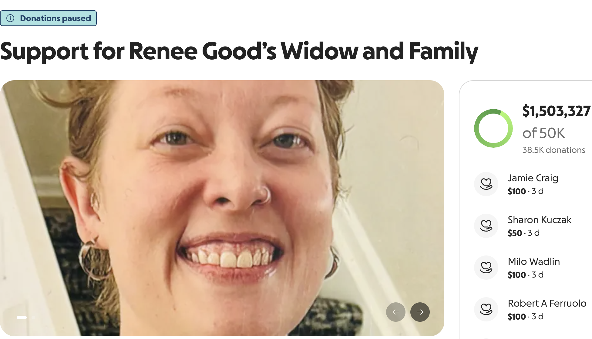 Renee Good GoFundMe Tops 1.5 Million Amid Rising Threats to ICE Agents ...