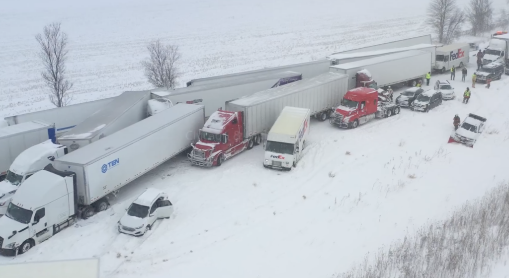 WATCH: Massive Pileup Involving Over 100 Vehicles Paralyzes I-196 in ...